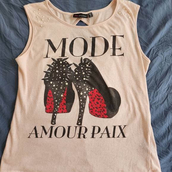 Ultra Flirt | Tops | Super Cute Tank Ultra Flirt Size Med French ...